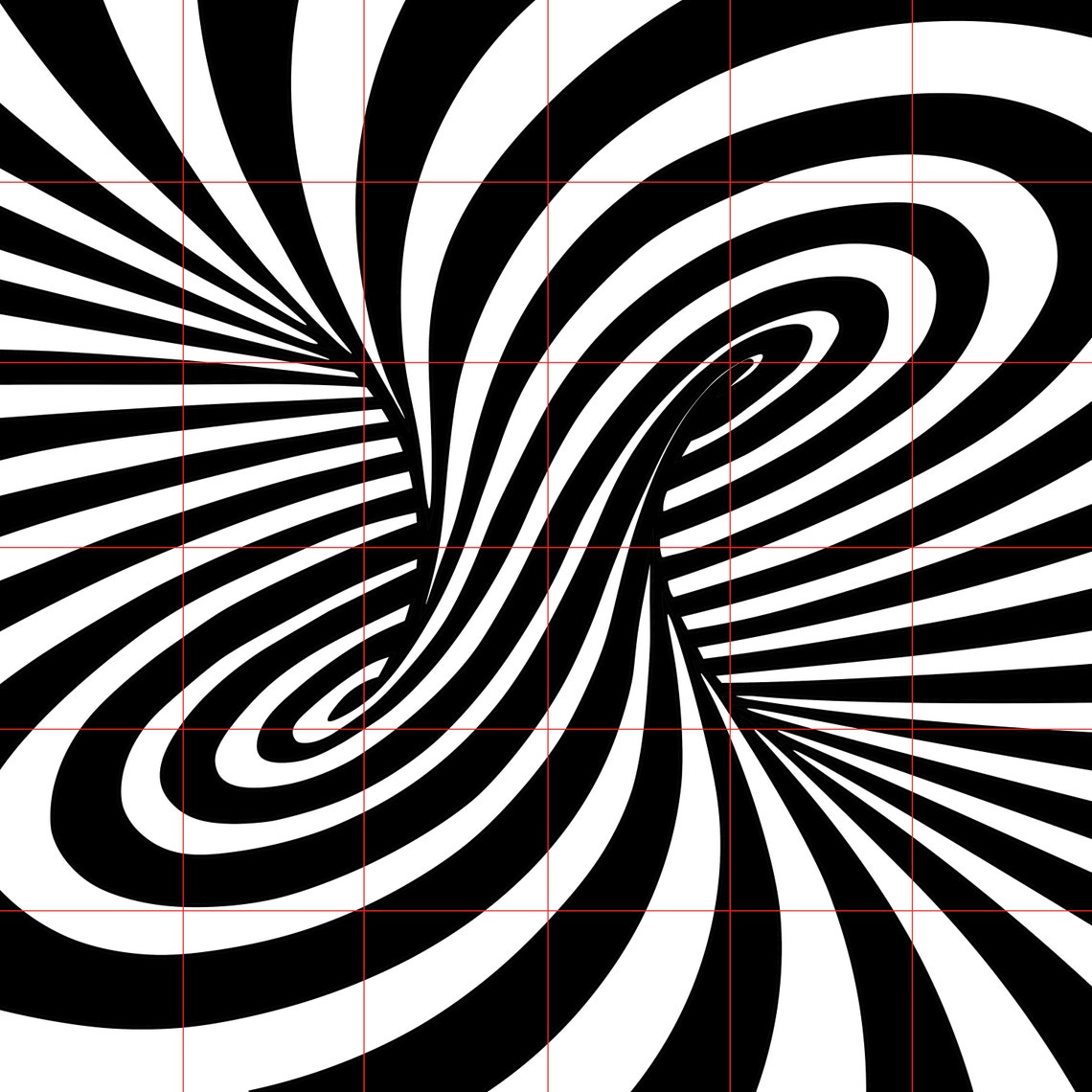 Op Art Vortex Collaborative Coloring Poster/bulletin Board/printable ...