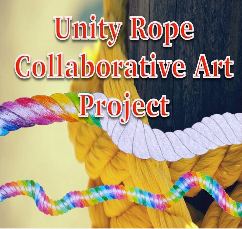 Collaborative Unity Poster Art Project. Unity Rope Lesson - Etsy