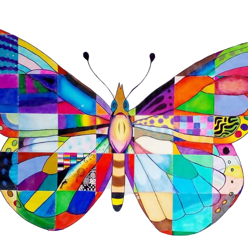 Butterfly Mural - Etsy