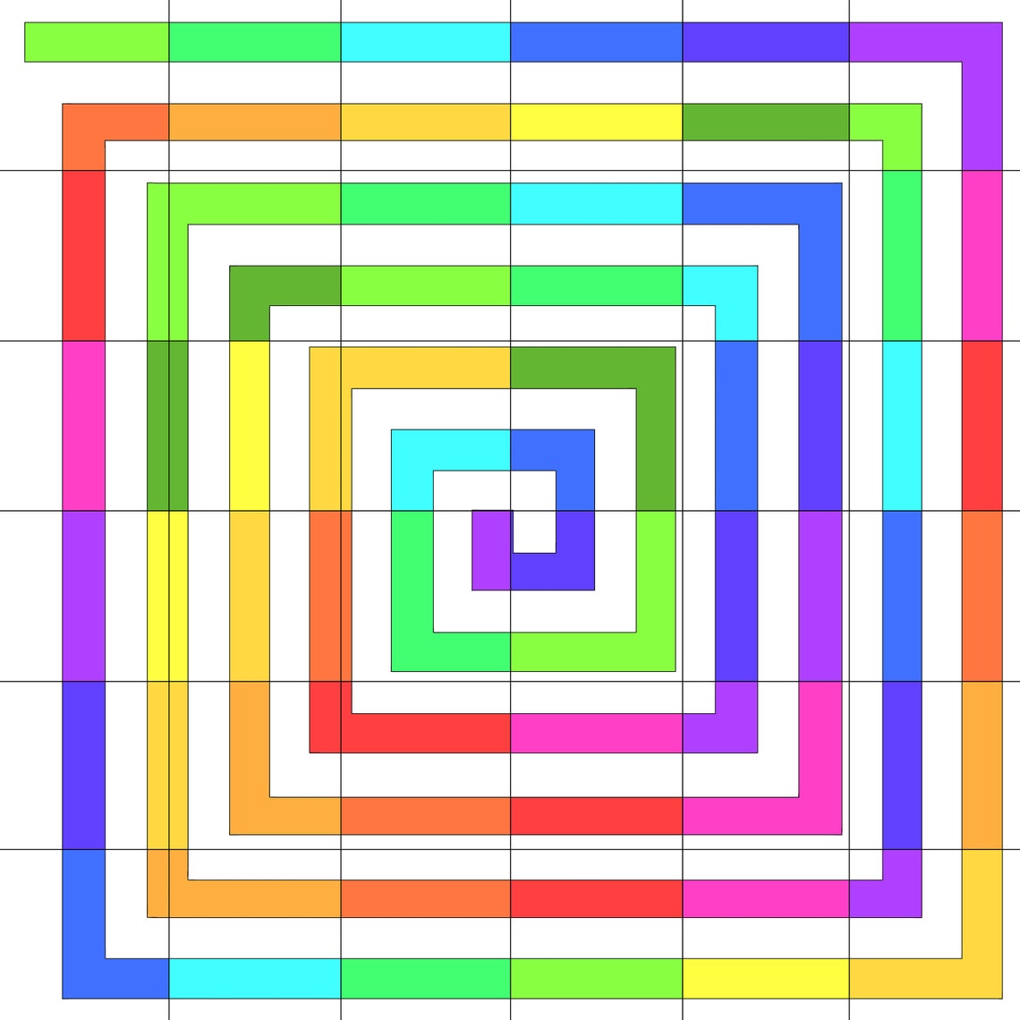 Op Art Spiral Square Collaborative Poster/bulletin Board/printable ...