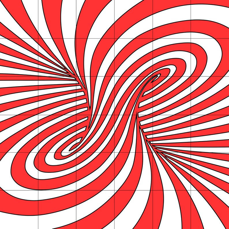 Op Art Vortex Collaborative Coloring Poster/bulletin Board/printable ...