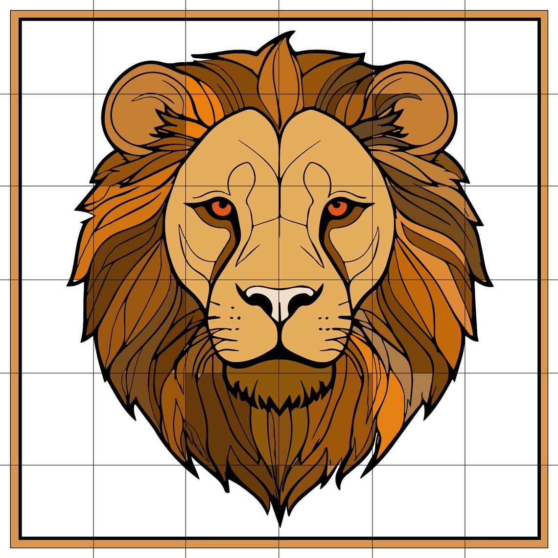 Lion Collaborative Coloring Poster. Printable Bulletin Board Craft for ...