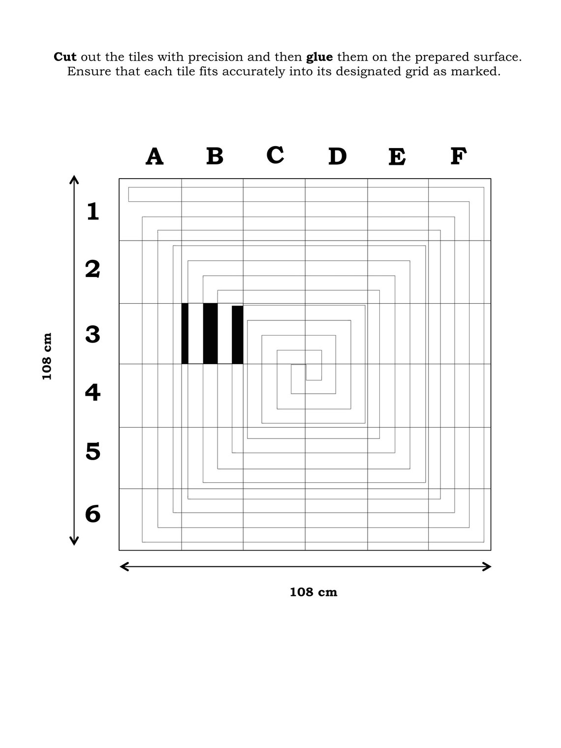 Op Art Spiral Square Collaborative Poster/bulletin Board/printable ...