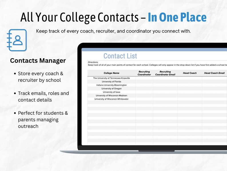 College Sports Recruitment Tracker | Student Athlete Scholarship ...