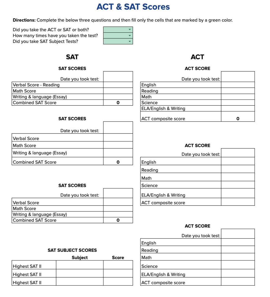 High School GPA Calculator Template | Digital Download for Excel ...