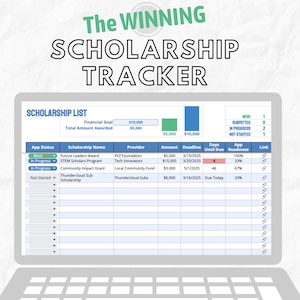 The WINNING Scholarship Tracker Spreadsheet | College Financial Aid ...