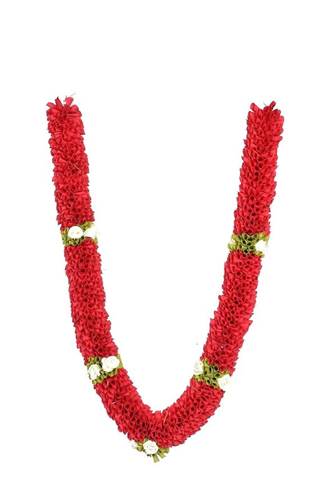 Maroon Photo Frame Mala Artificial Garland Puja Mala Handmade Flowers ...
