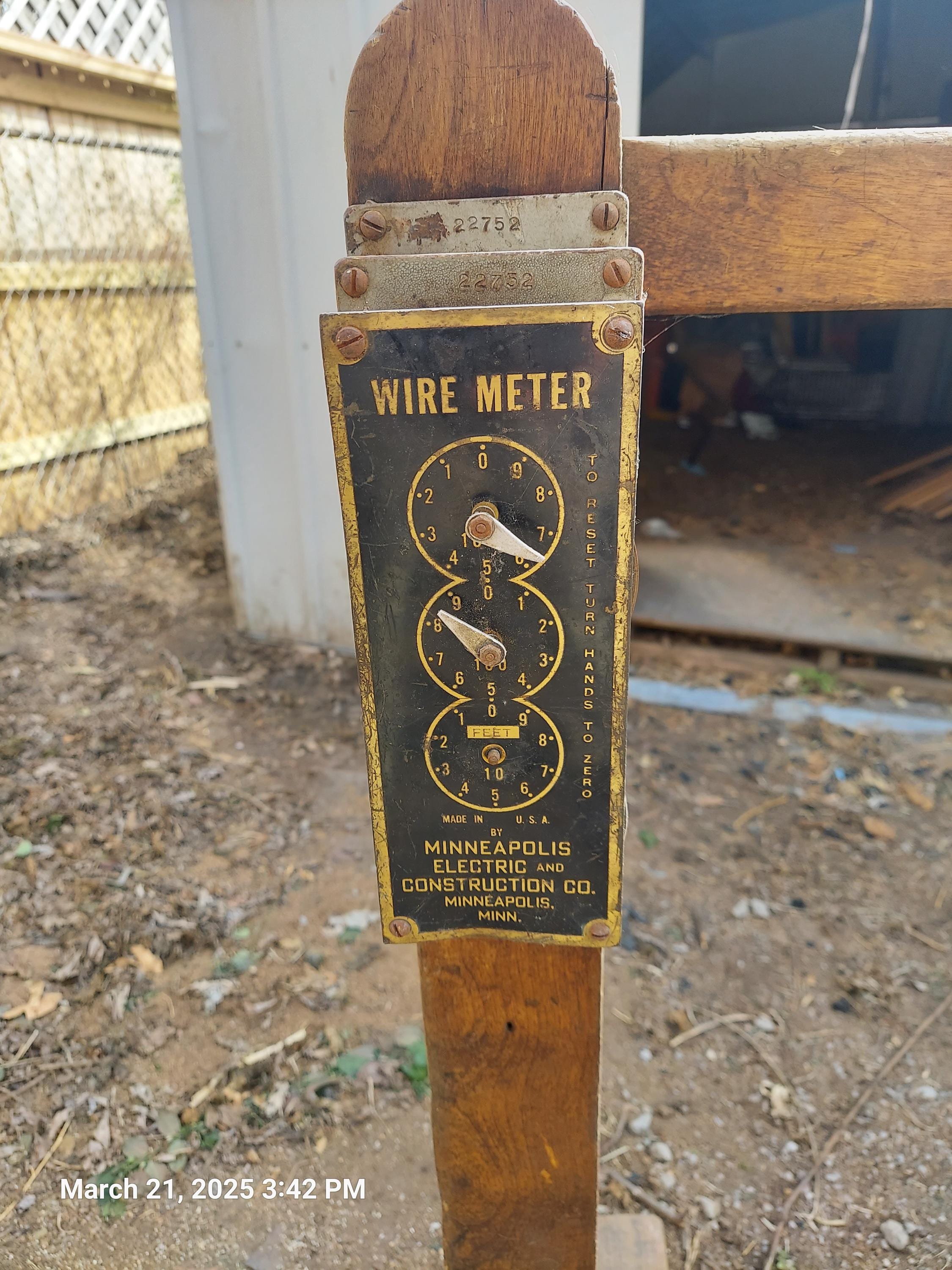 C190, Electric Wire Meter, One of a Kind, Minneapolis Electric ...