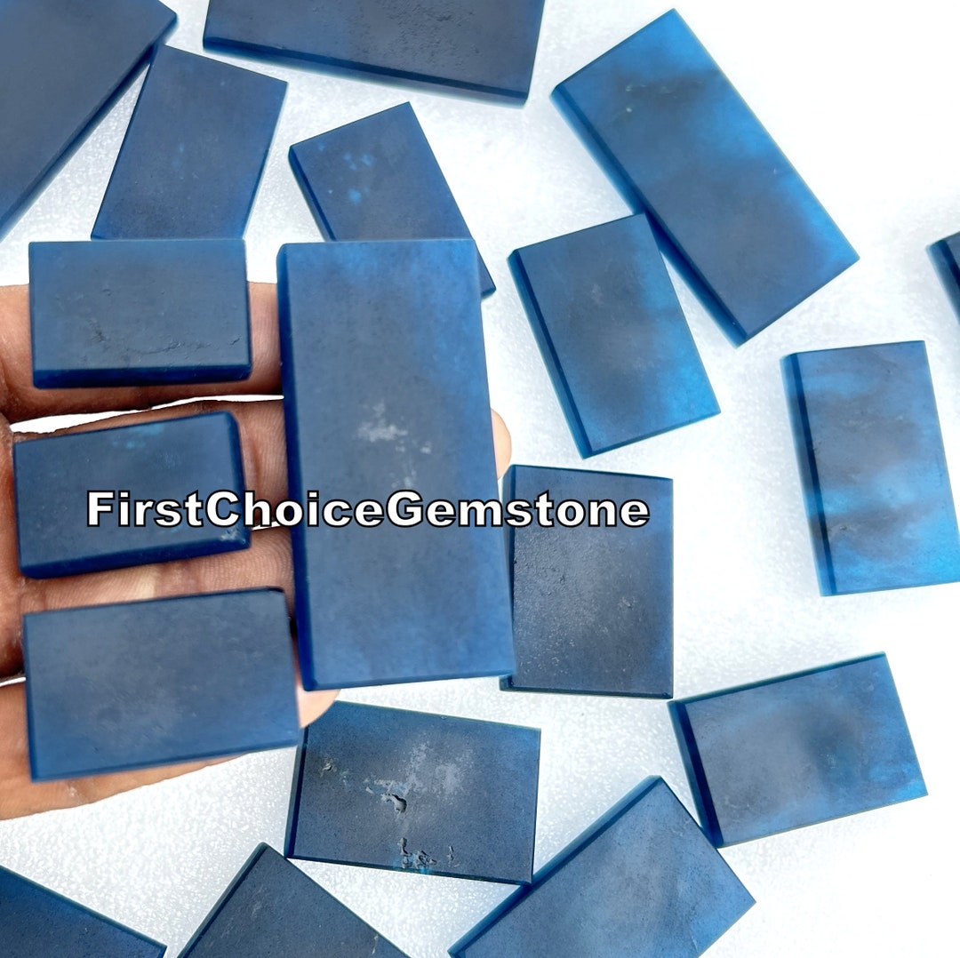 Dark Blue Jade Slab Lot: Jewelry Making Supplies - Etsy