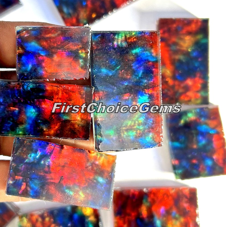 Synthetic Aurora Opal Slabs: AAA Gemstone Lot for Jewelry Making - Etsy