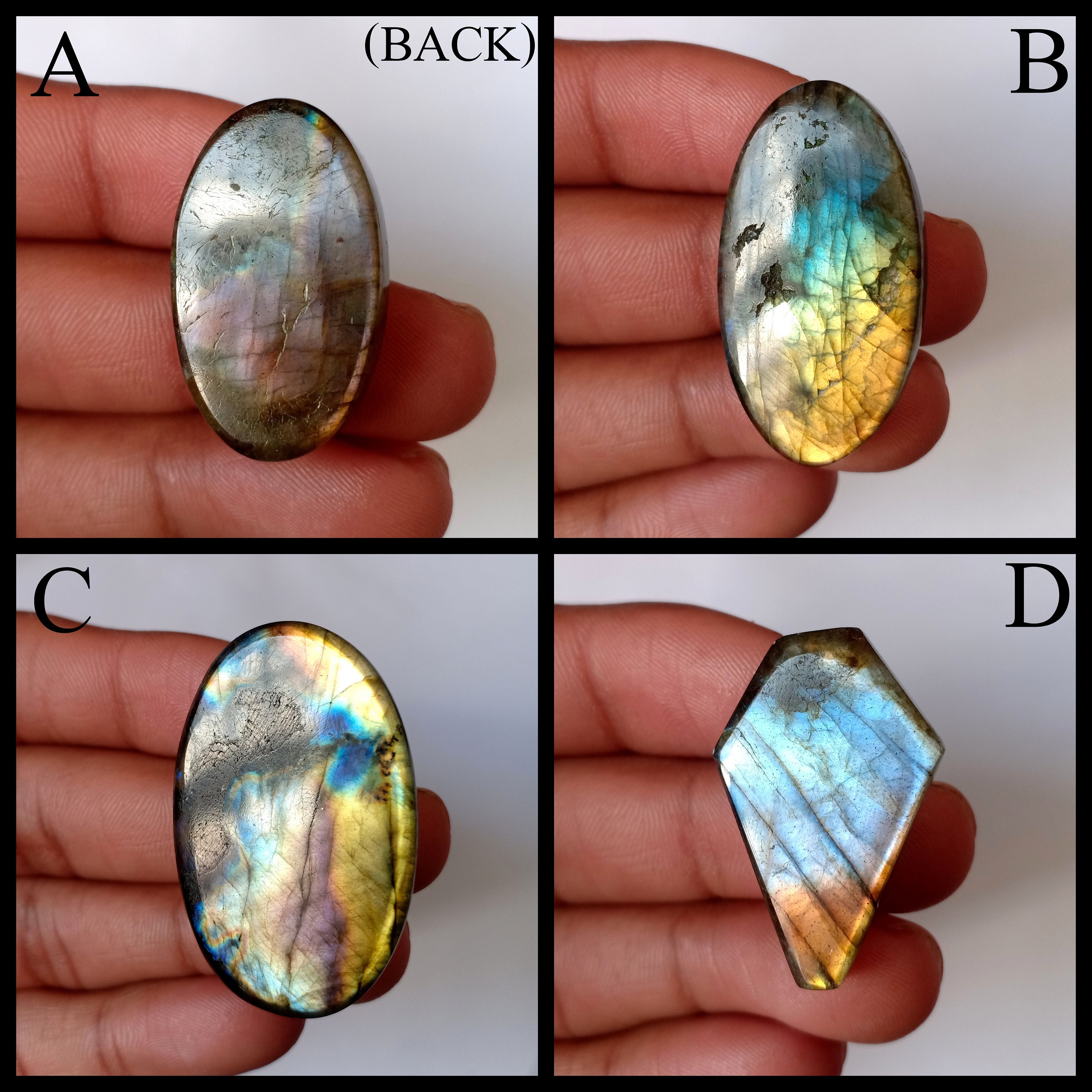 Flashy Labradorite Gemstone/top Quality Labradorite Smooth Stone/multi ...