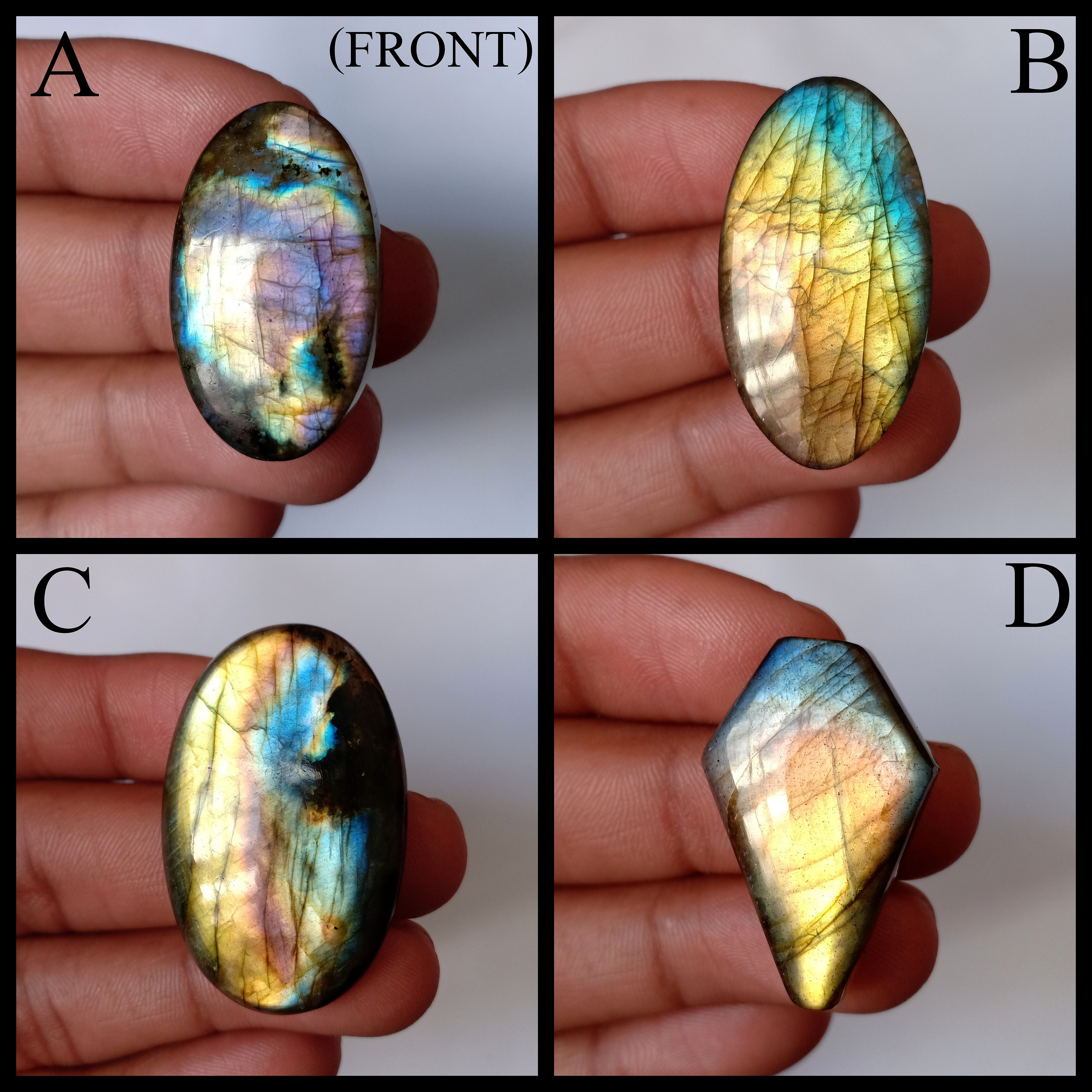 Flashy Labradorite Gemstone/top Quality Labradorite Smooth Stone/multi ...
