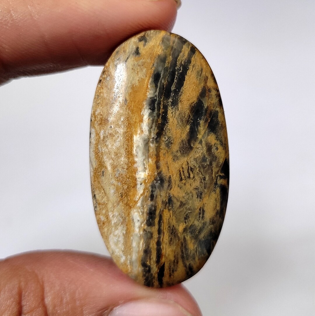 Green Nellite Stone Cabochon: Natural Gemstone Pendant (39x21x5mm) - Etsy
