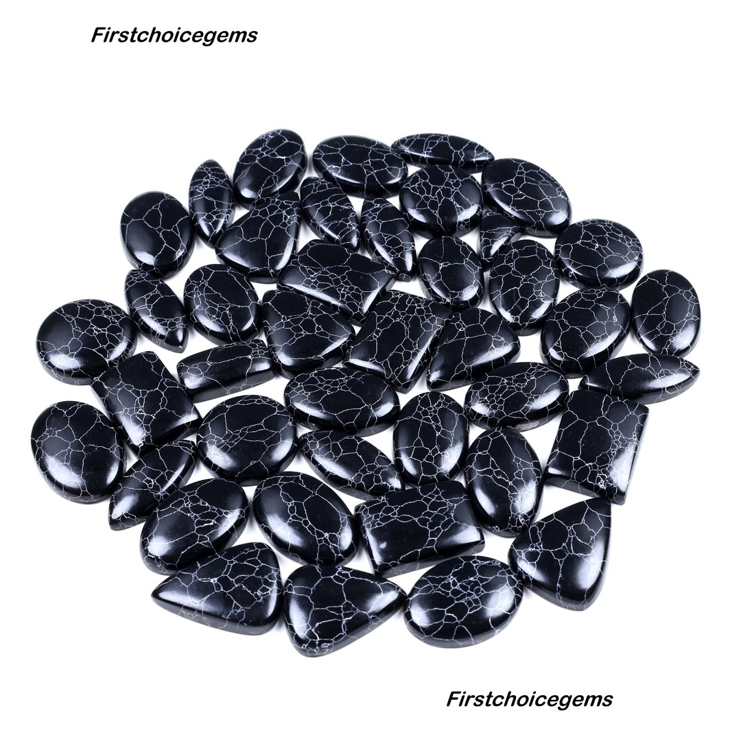 Black Obsidian Lot - Wholesale Price - Black Mohave Obsidian Cabochon ...