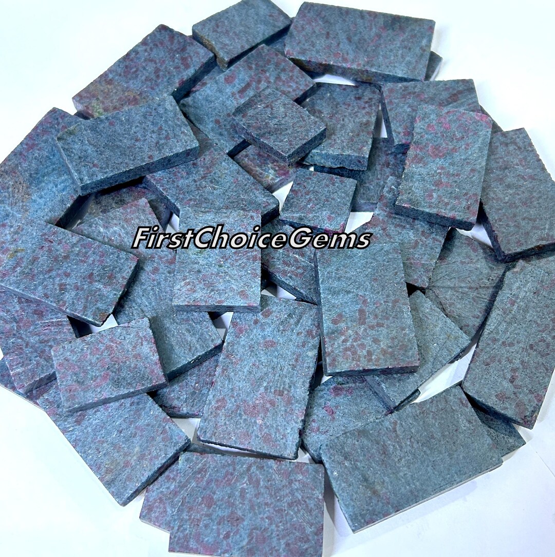 Ruby Kyanite Slab Lot - Royal Blue Color Kyanite Gemstone Lot at ...