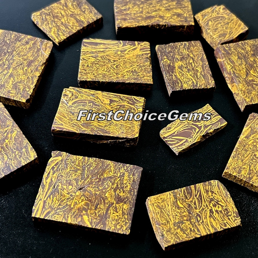Mariam Jasper Slabs: Calligraphy Stone Lot for Jewelry Making - Etsy
