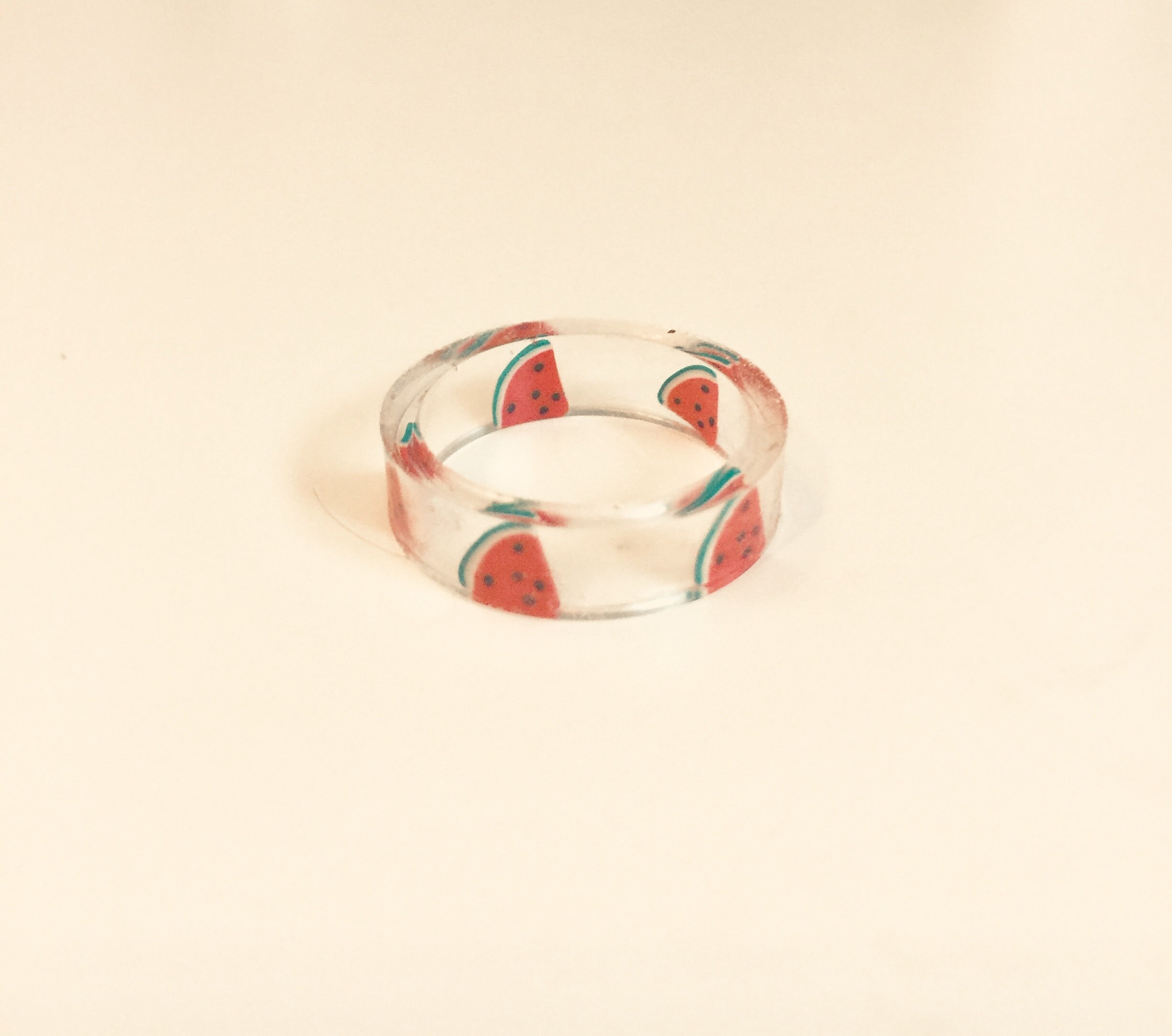 Cute Clear Summer Resin Rings - Etsy