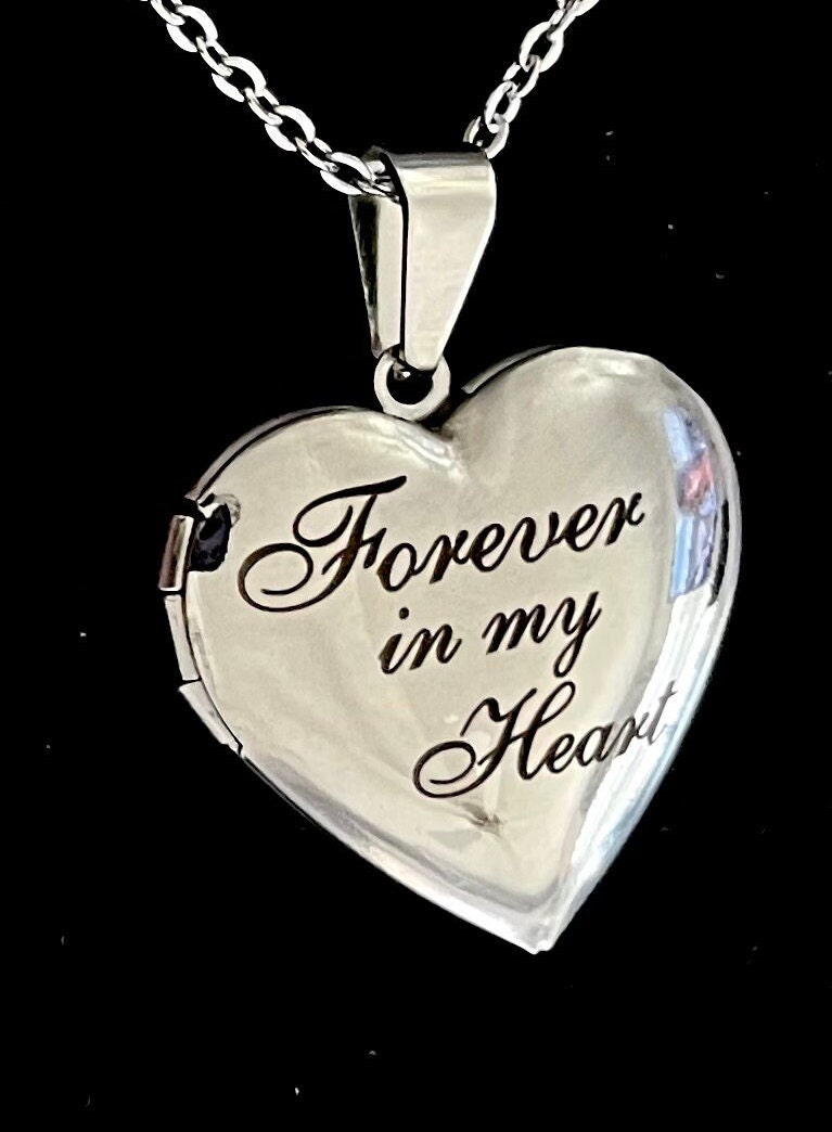 Heart Locket forever in My Heart - Etsy