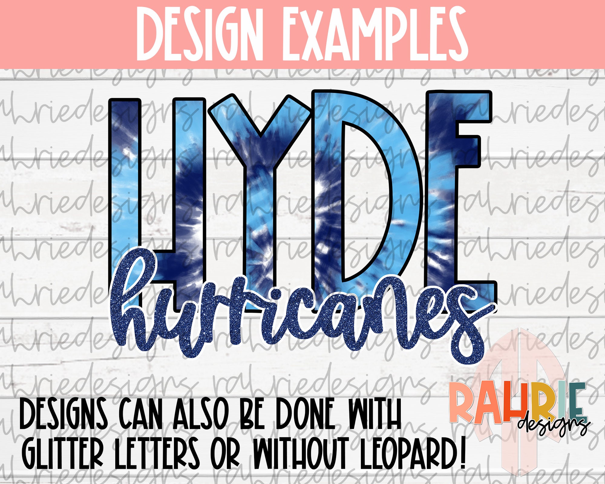 CUSTOM Sublimation Design PNG / School Mascot / Tie Dye - Etsy