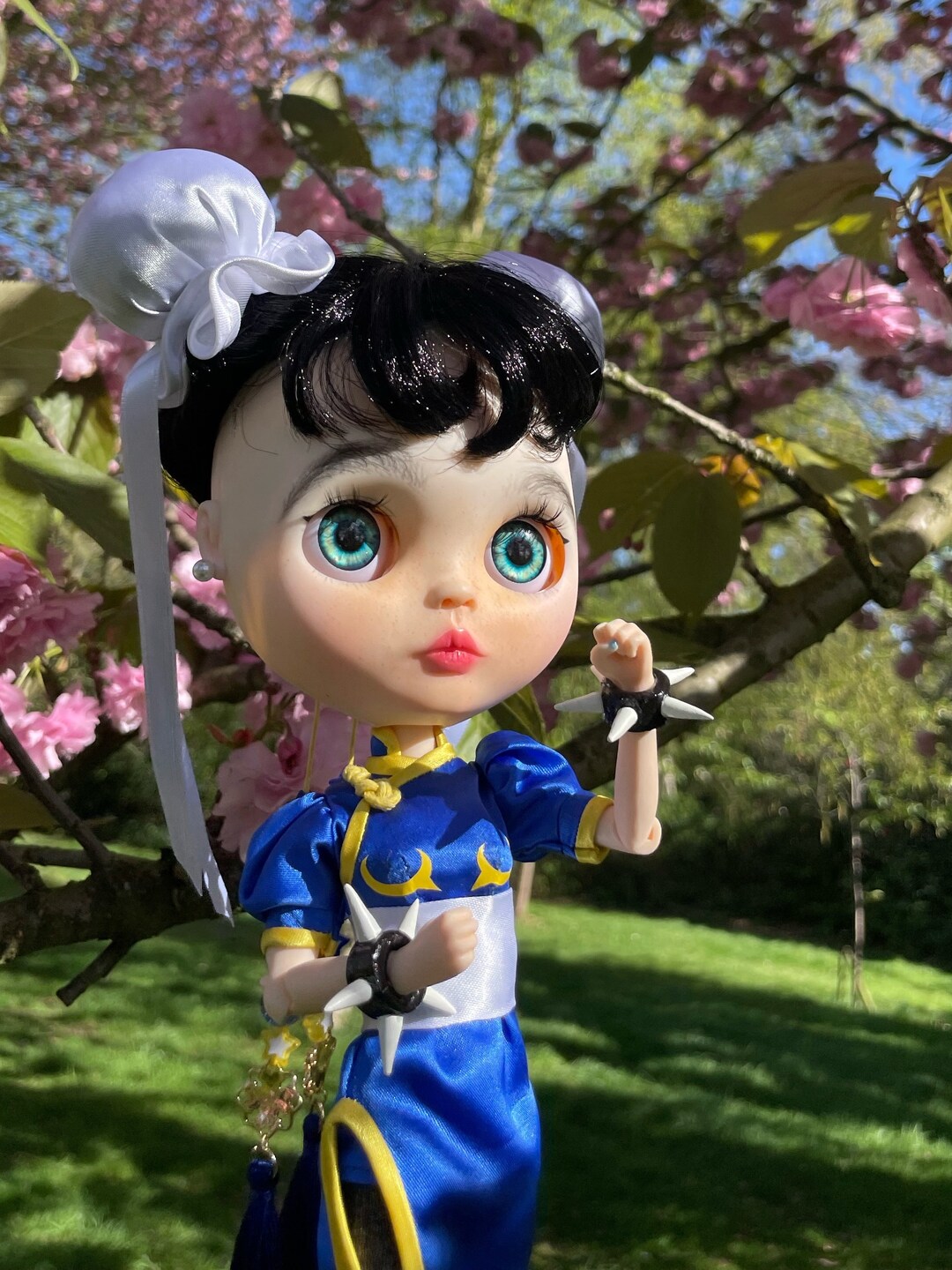 OOAK Custom Chun-li Blythe Doll: Handcrafted Street Fighter Collectible ...