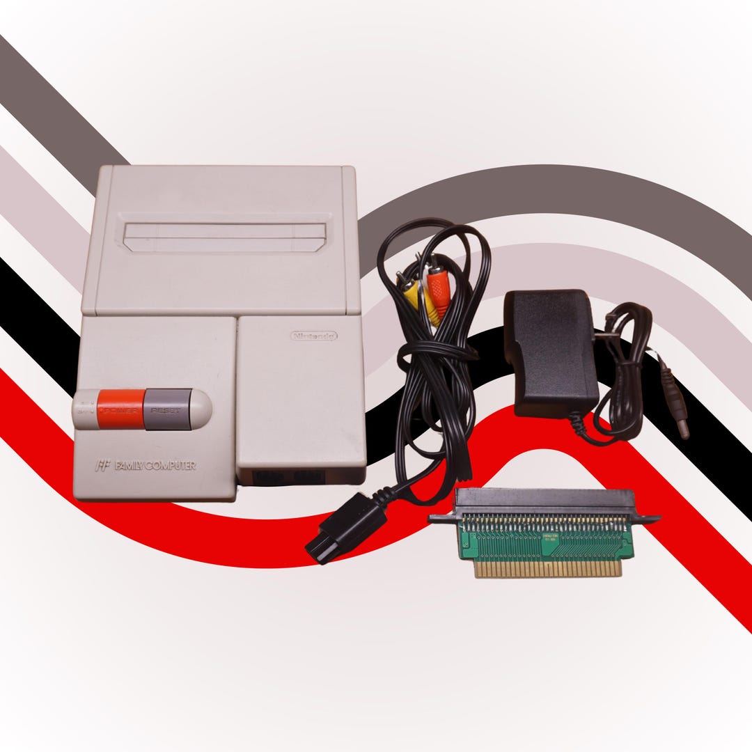 Nintendo Famicom Top Loader AV Entertainment System With NES Game ...