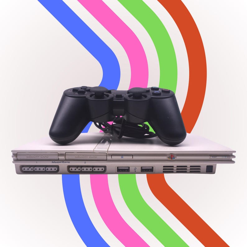 Sony Playstation 2 Slim PS2 System English Menu Upgrade 7000 Series ...