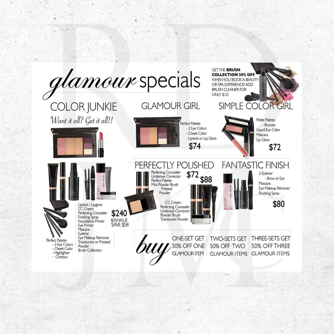 Party Closing Sheets Mary Kay Set Sheets Beauty Experience - Etsy