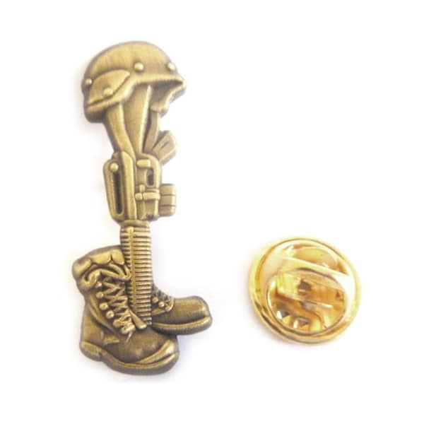Brass Fallen Soldier Pin - Etsy