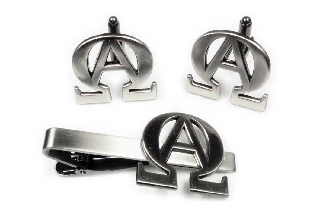 Alpha Omega Bible Christian God Jesus Christ Biker Suit Tie Bar Clip ...