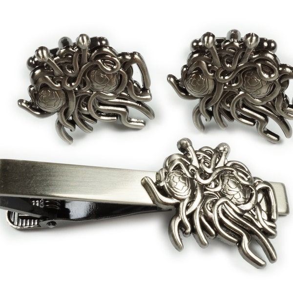 Cufflink Tie Bar Set - Etsy