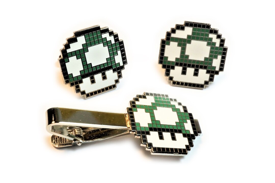 Super Mario World Green Mushroom 1UP Extra Life Power Up Krawattenbügel ...
