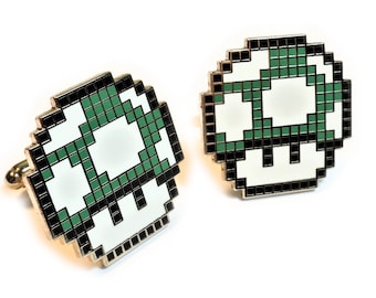 Super Mario World Green Mushroom 1UP Extra Life Power up Charm | Etsy