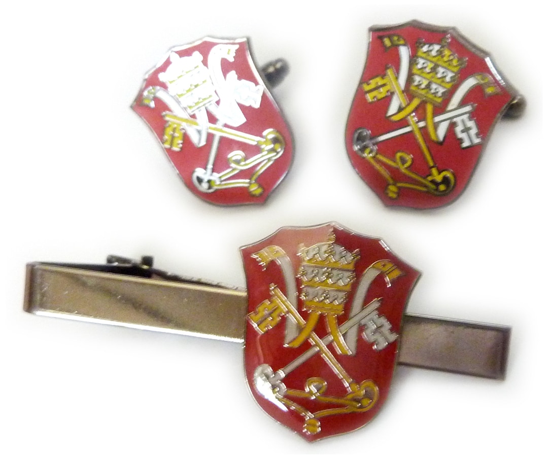 Vatican Holy See Coat of Arms Shield Flag Crest Catholic Tie Bar Clip ...