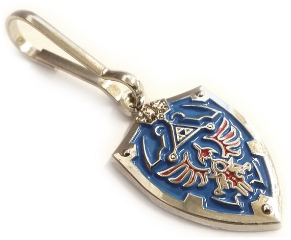 Zelda Hylian Shield Triforce Backpack Jacket Purse Zi… - Gem