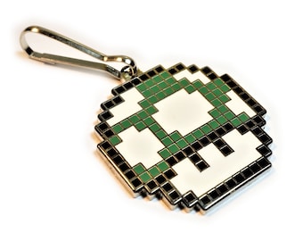 Super Mario World Green Mushroom 1UP Extra Life Power up Charm | Etsy