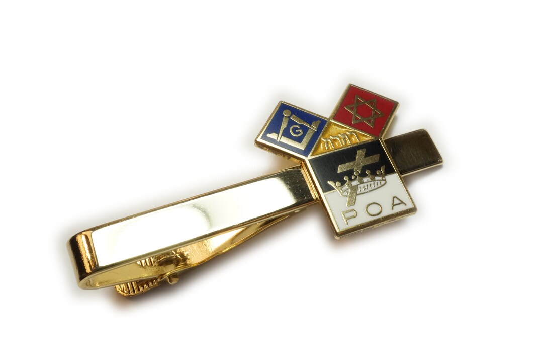 POA Jewish Star of David Freemason Masonic Suit Wedding Tie Bar Clip - Etsy