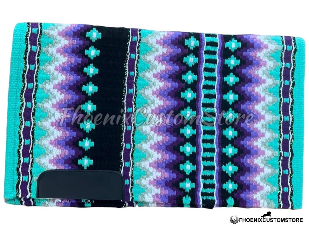 Western Show Saddle Blanket Show Pad Handmade Wool Pad Western Show Pad ...