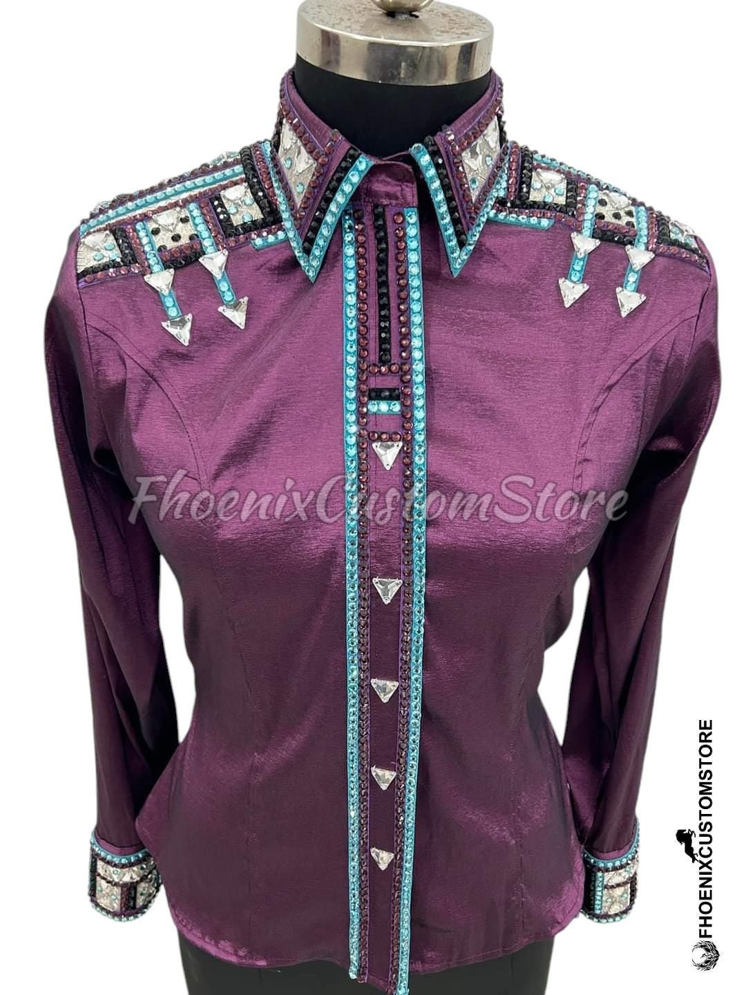 DIY Purple Create Your Own Western Show Pleasure Rail Shirt Jackets ...