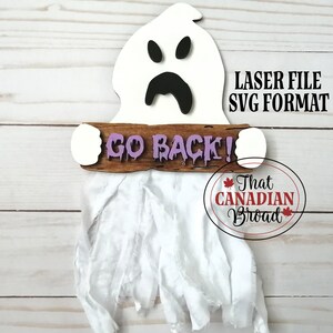 Ghost Trio Signs, Halloween Laser Cut Signs, Laser Files, SVG & PDF ...