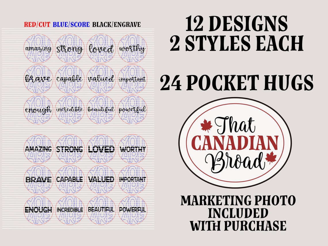 POCKET TOKENS Vol 6 Pocket Hugs 12 Tokens 2 Styles Each - Etsy