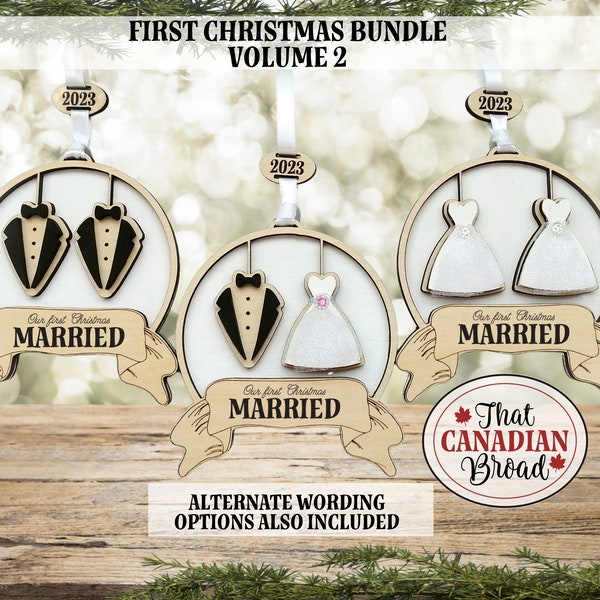 Mr and Mrs Ornament - Etsy