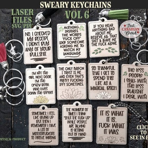 Inappropriate Keychains Vol 6, 10 Designs, Inappropriate, Adult Humor ...