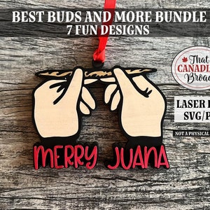 Marijuana Ornaments, Cannabis Ornaments, 7 Designs, Best Buds ...