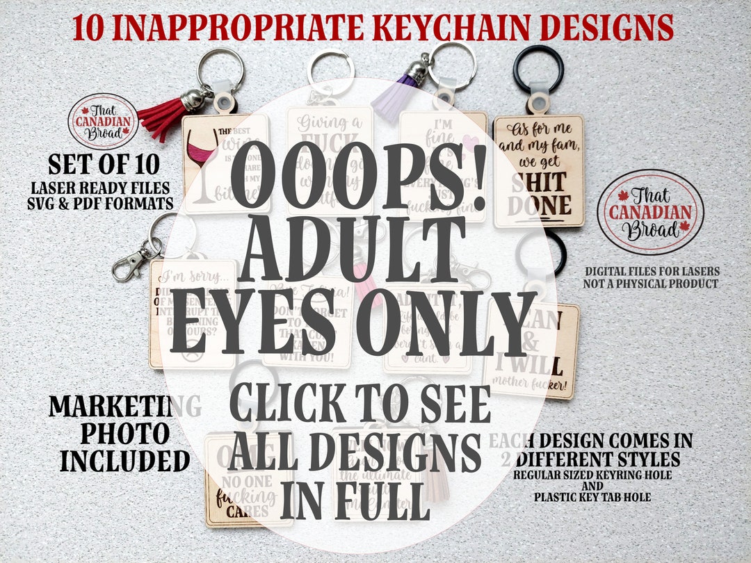Inappropriate Keychains Vol 1, Adult Humour, Adult Humor, Inappropriate ...