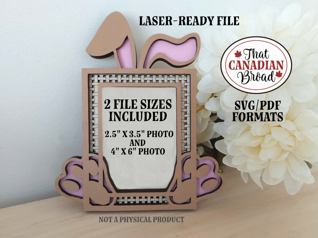 Easter Frame, SVG/PDF Format for Laser Cutters, Laser File, Digital ...