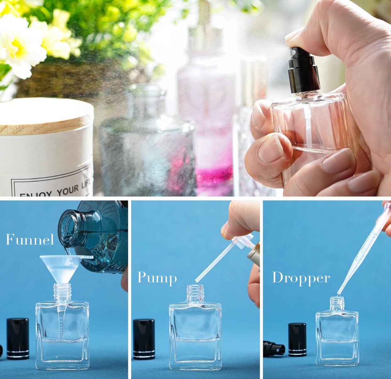 Engraved Perfume Bottle. Personalized Perfume Bottle With Initial. Hand ...