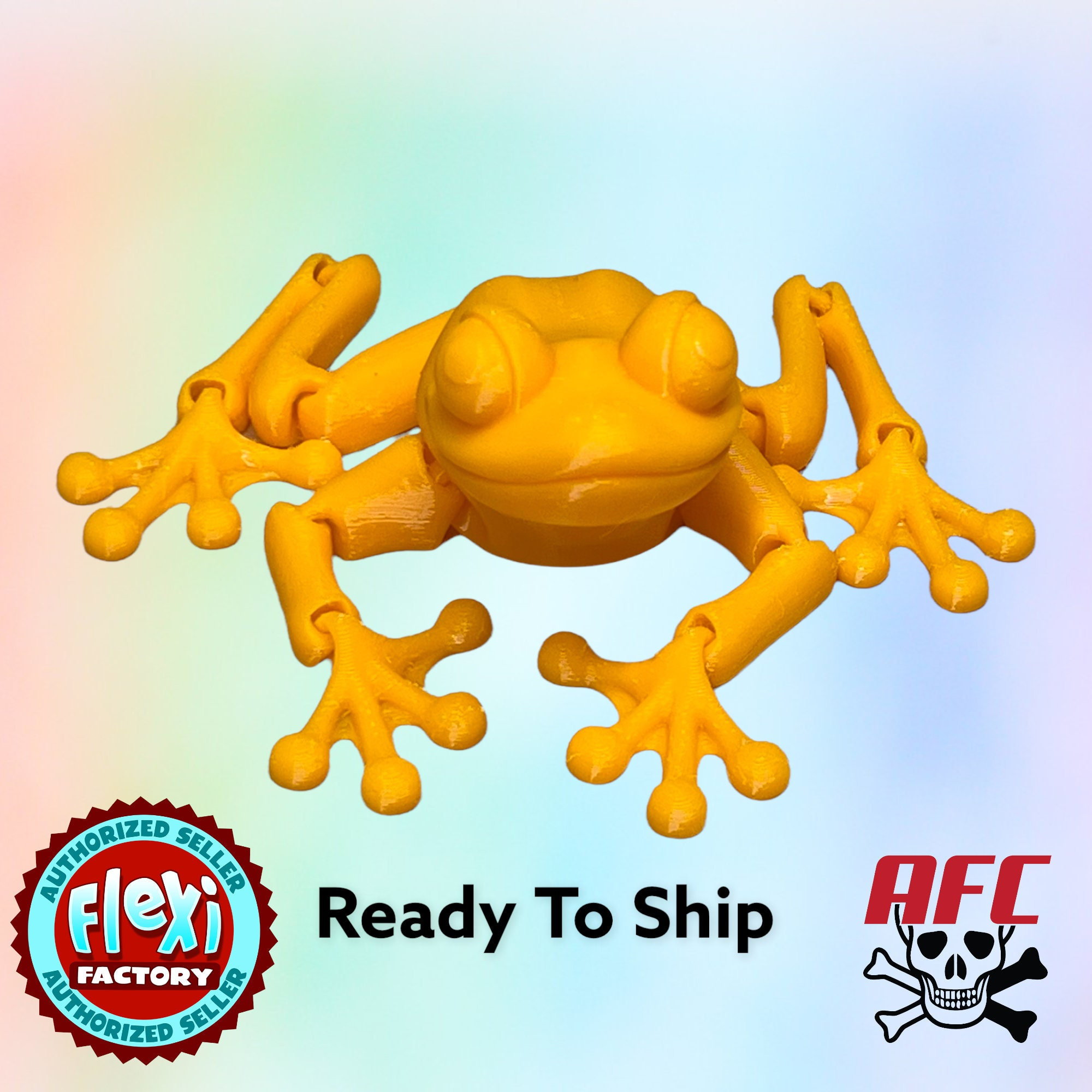 Flexi Frog, Articulated Frog, 3D Printed Frog, Fidget Frog, Desktop ...