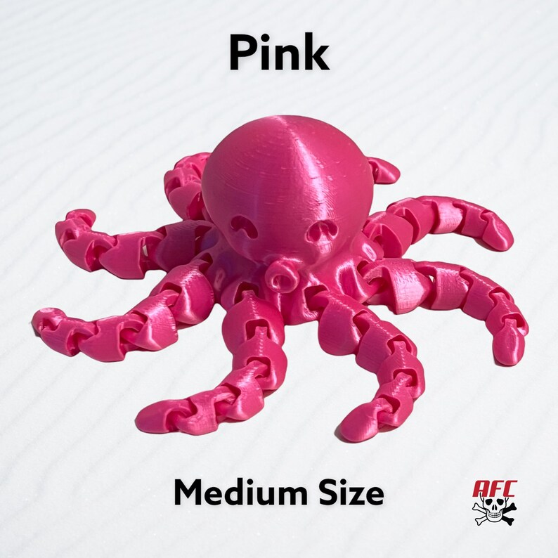 3D Printed Octopus, Articulated Octopus, Fidget Octopus, Octopus Toy ...