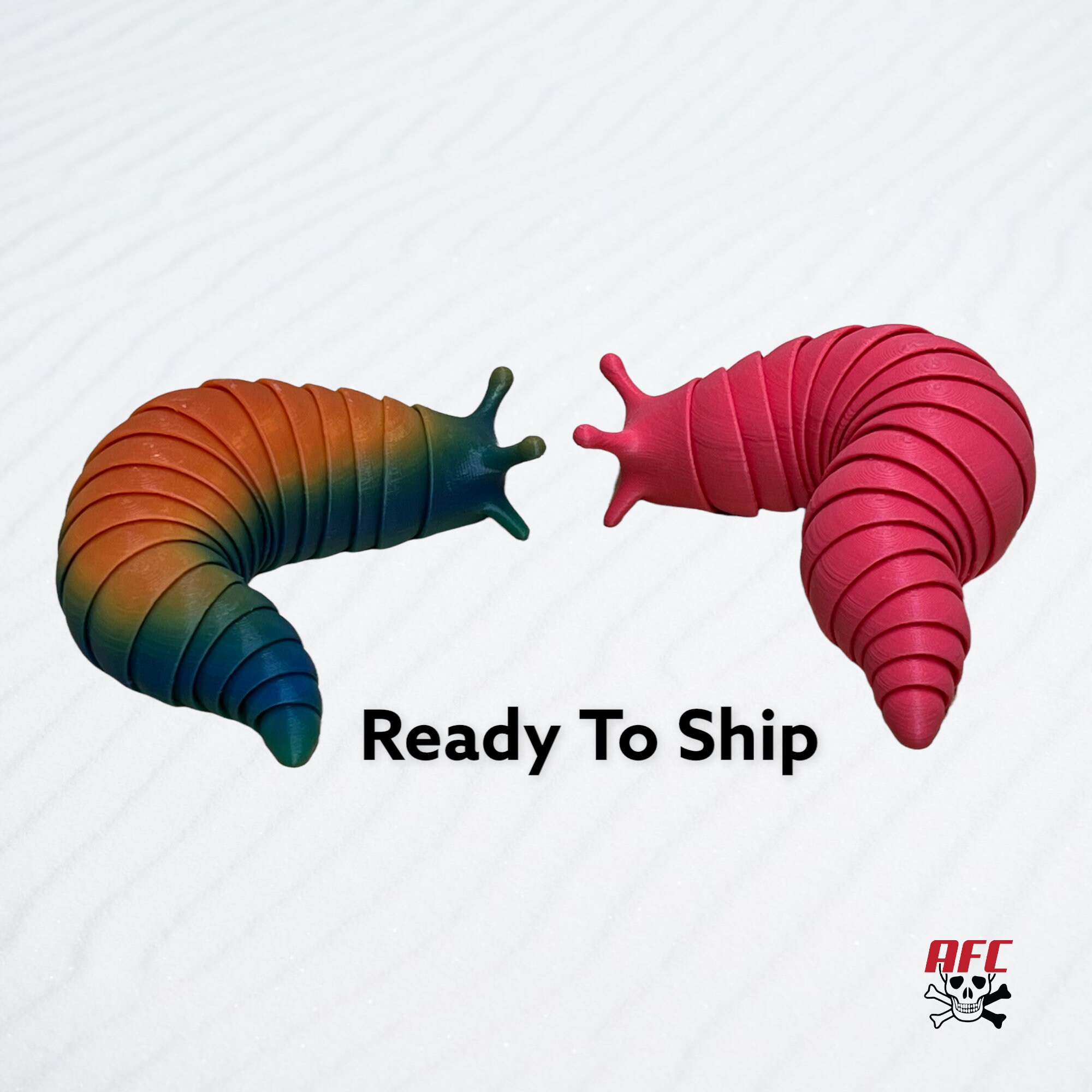 3D Printed Slug, Slug Fidget, Rainbow Slug, 3D Printed Toys ...