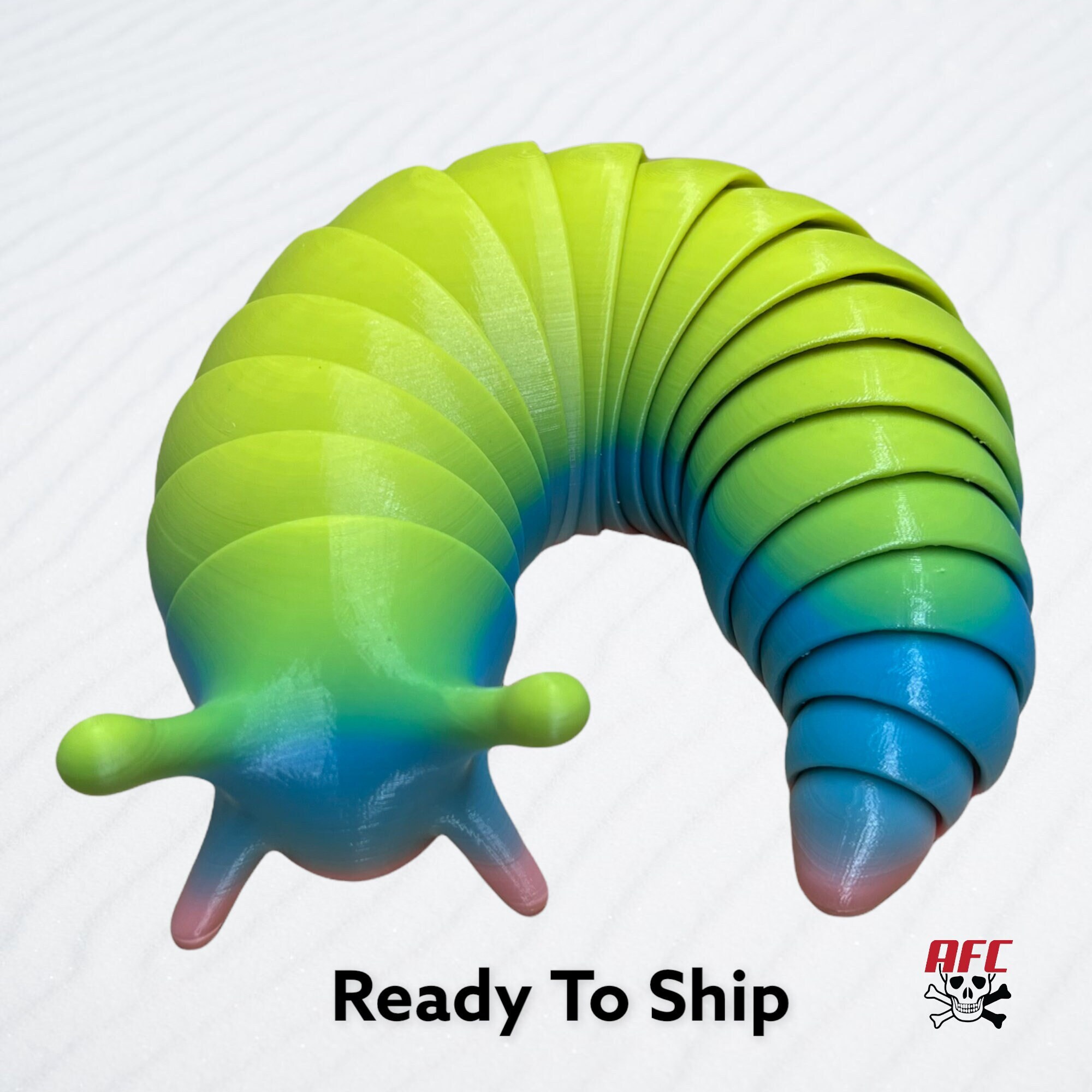 3D Printed Slug, Slug Fidget, Rainbow Slug, 3D Printed Toys ...